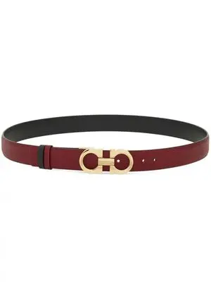 FERRAGAMO Reversible Gancini-Buckle Belt 826|borgogna Nero